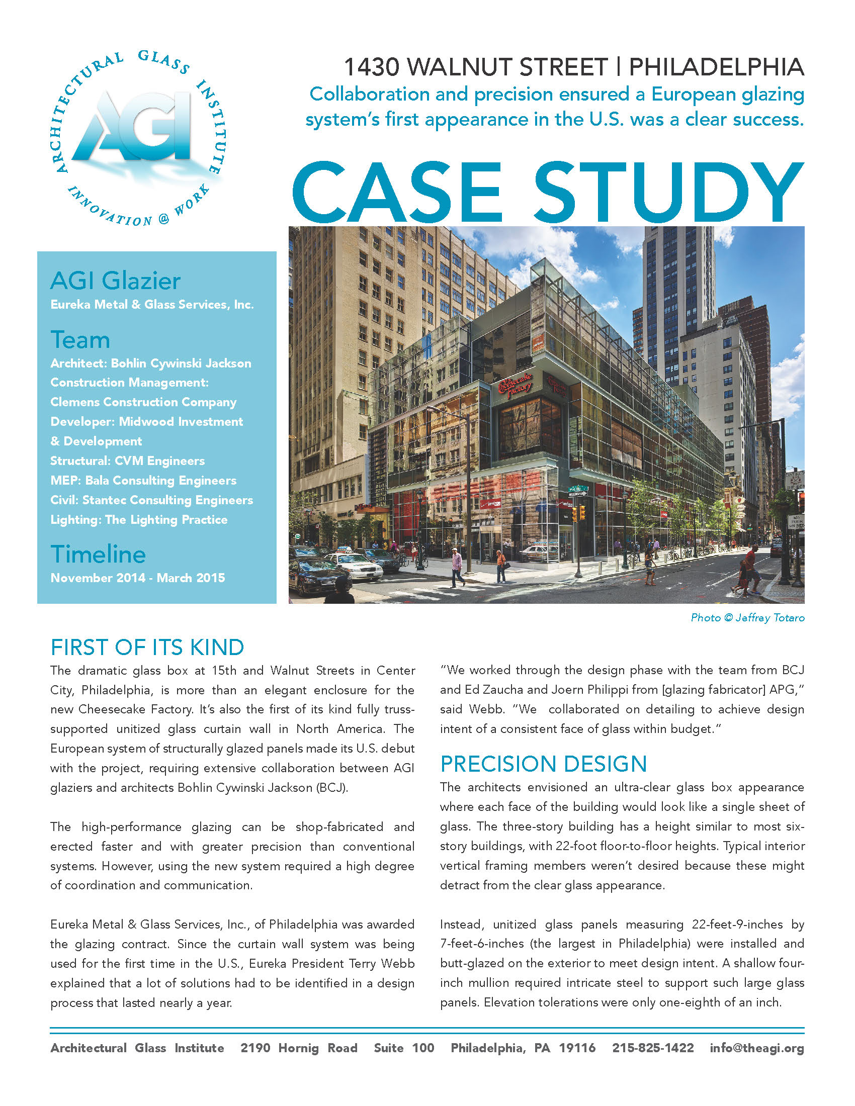 Cheesecake Factory Building Attracts Media Attention - Eureka Metal & Glass